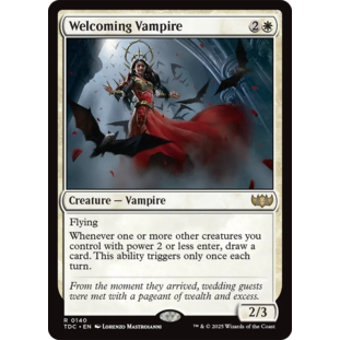 Welcoming Vampire - Commander: Tarkir: Dragonstorm (TDC) Rare White ...