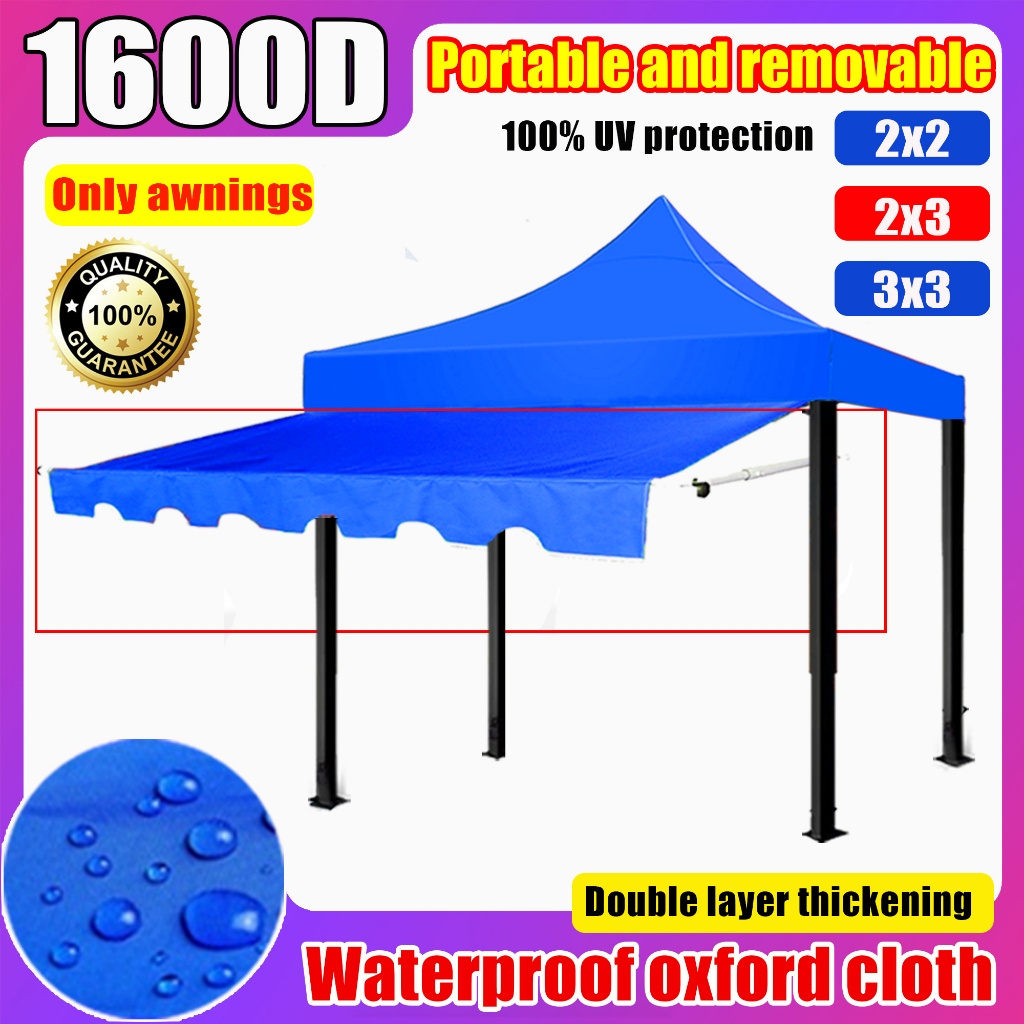 tent extension awning canopy retractable 2m/3m tent cover waterproof ...