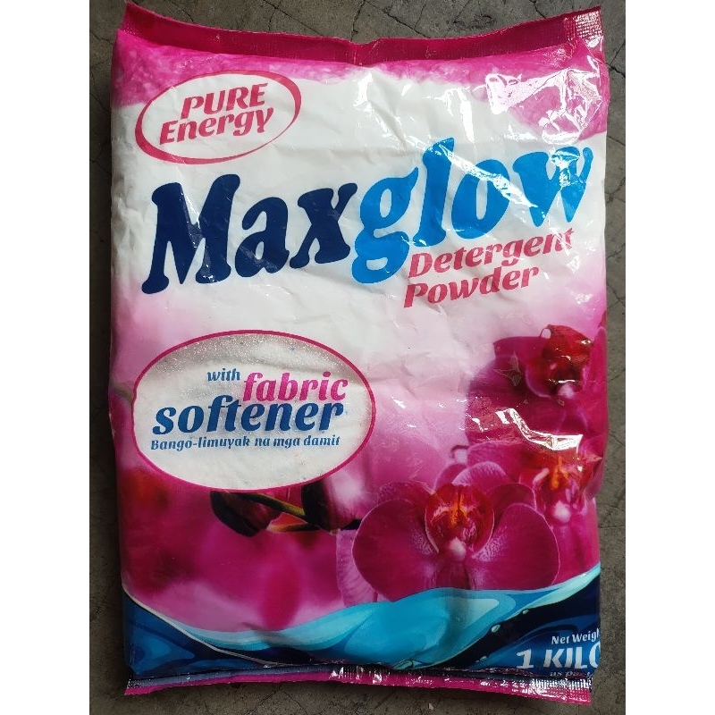 Maxglow Detergent Powder with FABRIC CONDITIONER 1kg | Shopee Philippines