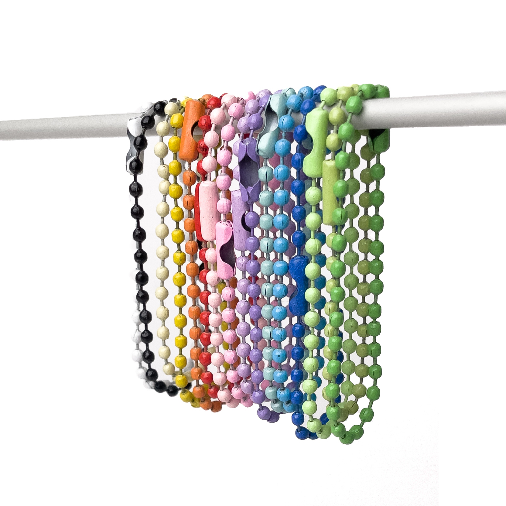 12cm Colorful Ball Chain 2.4mm Ballchain Ball Bead Chain for Keychains ...