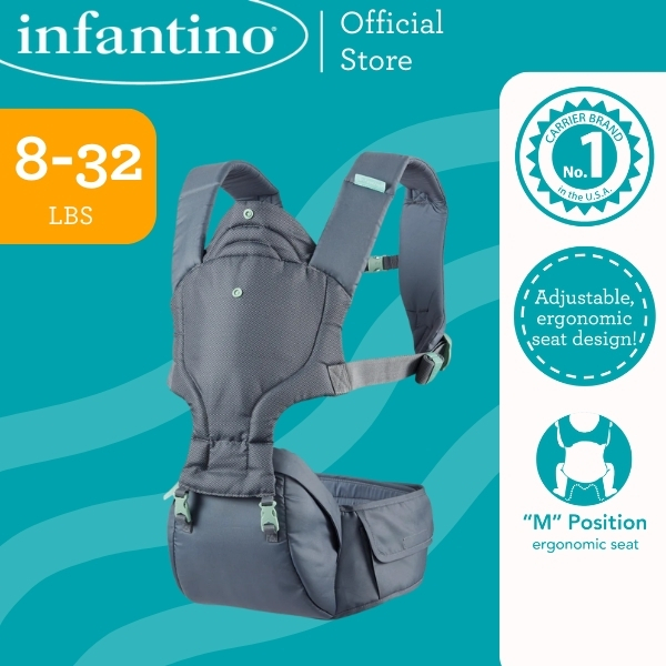 INFANTINO Hip Rider Plus 5-in-1 Hip Seat Carrier | Baby Weight Range ...
