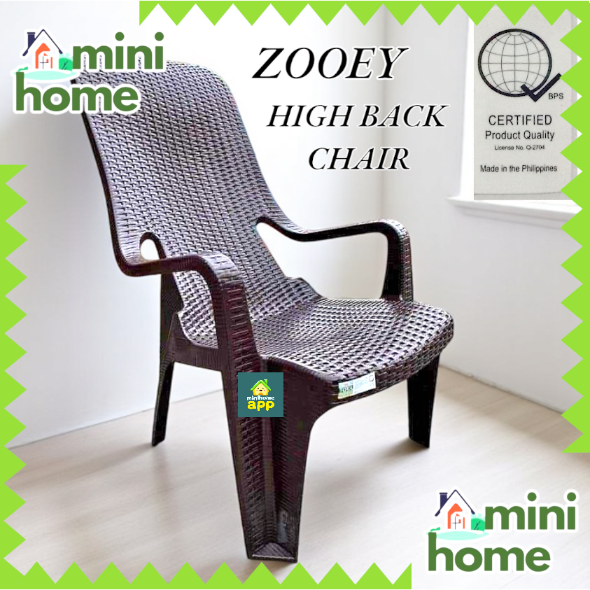 (#551) ZOOEY HIGH BACK CHAIR RATTAN ARM CHAIR | Shopee Philippines