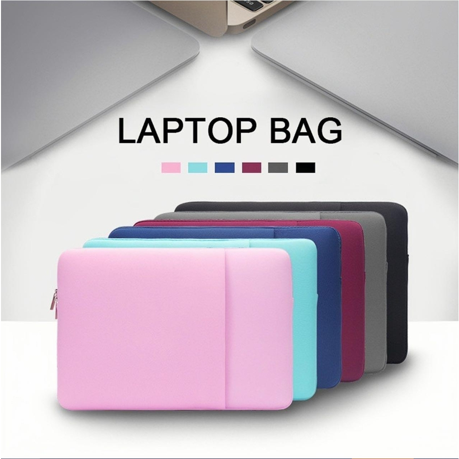 Laptop sleeve soft zipper pouch 11"/13"/14”/15.6”bag case cover for ...