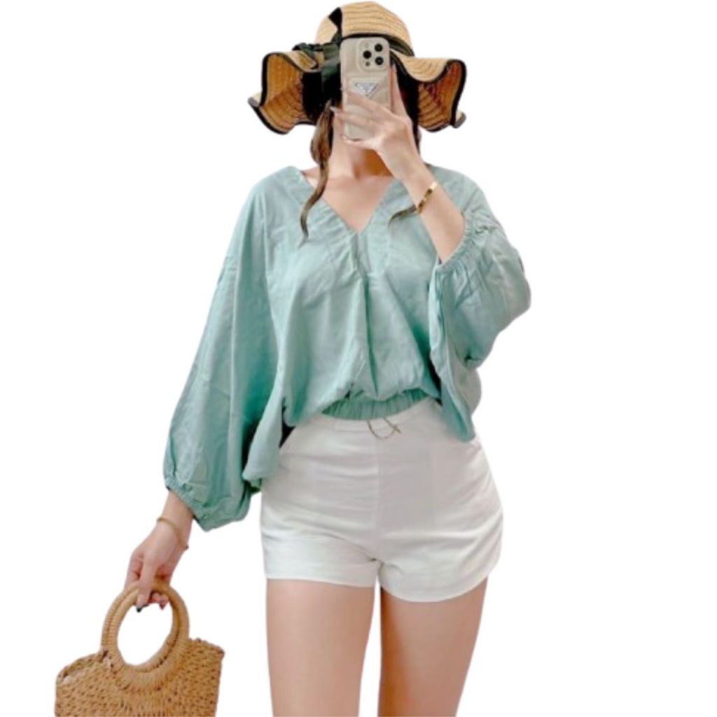 LESEKA:Batwing Casual Plain Blouse For Womens/ladies High Quality ...