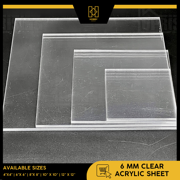 6MM CLEAR ACRYLIC SHEET (STANDARD SIZE SECTION) | Shopee Philippines