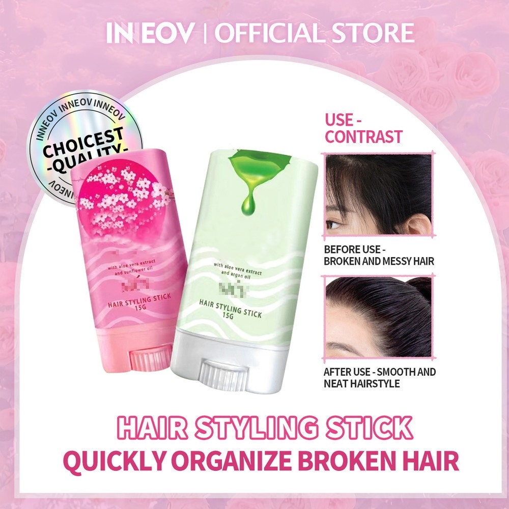 Hair Styling Gel Stick Hold Hair Care with Aloe Vera Extract Long Hair ...