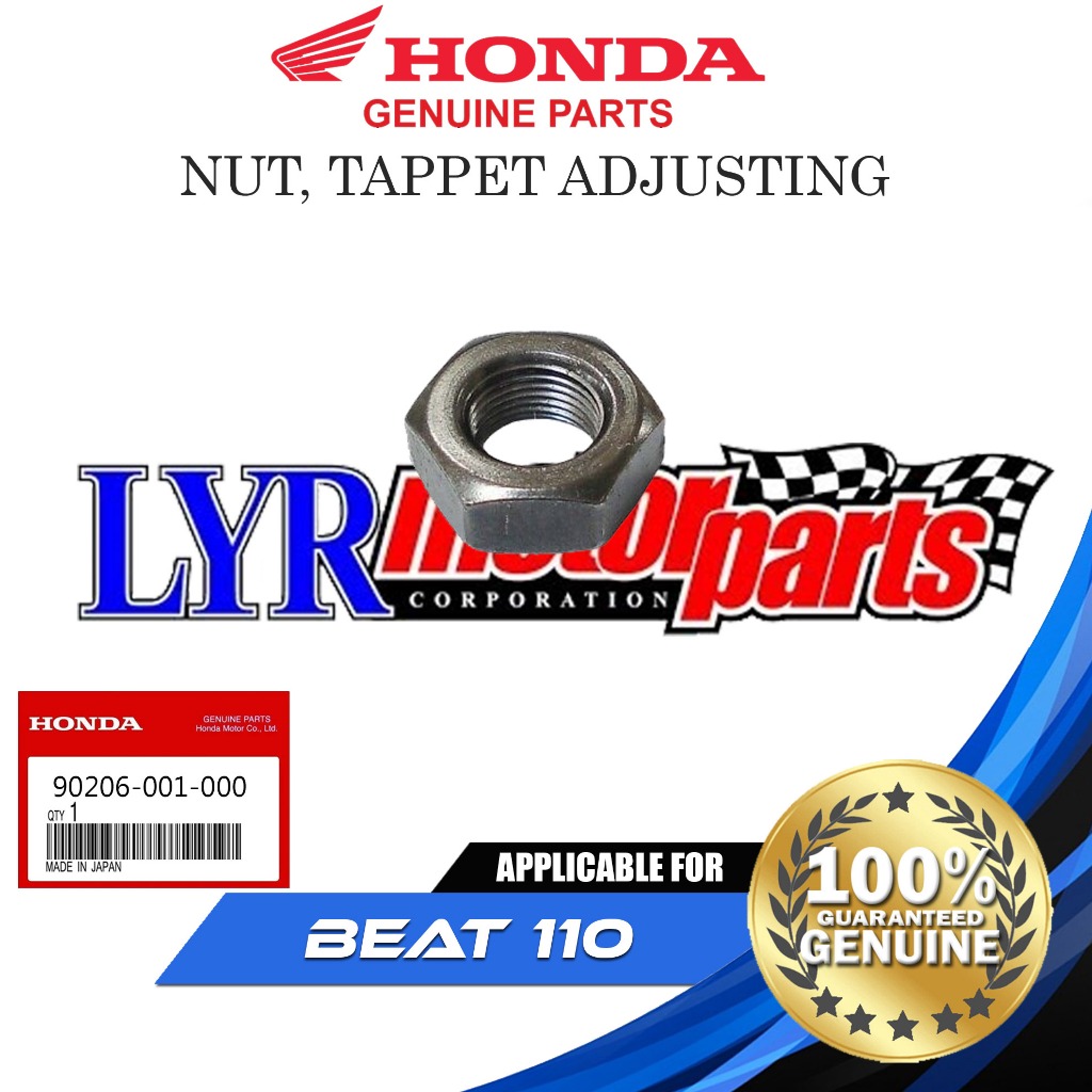 HONDA GENUINE NUT, TAPPET ADJUSTING FOR RS 125|WAVE100|BEAT110|XRM ...