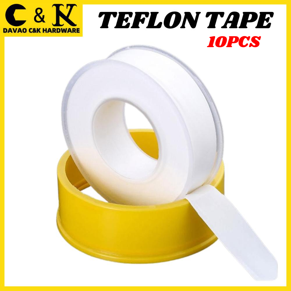 [CK-12]10pcs Teflon Tape 1/2 3/4 x10M PTFE Tape Threaded Seal Sealant ...