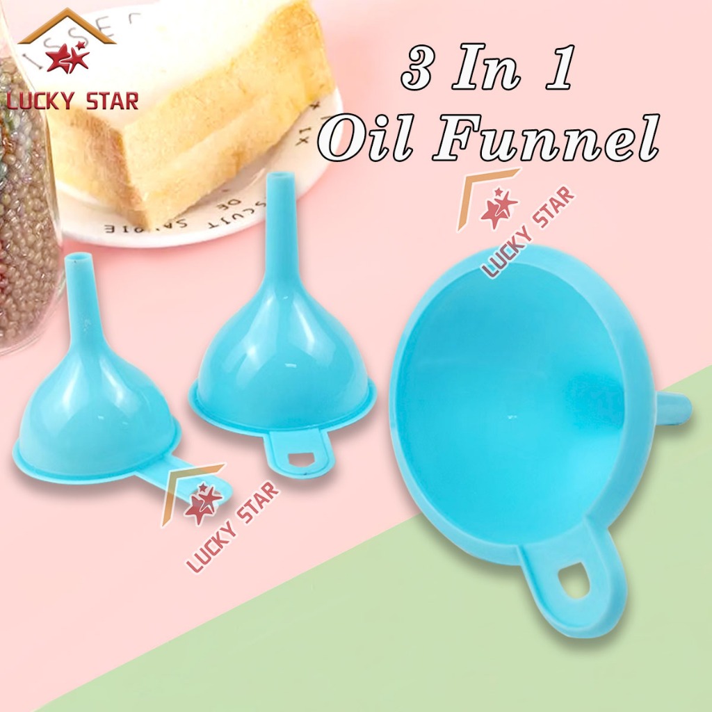 3Pcs Plastic Oil Funnel Plastic Funnel Imbudo Funnel Set Funnel For ...