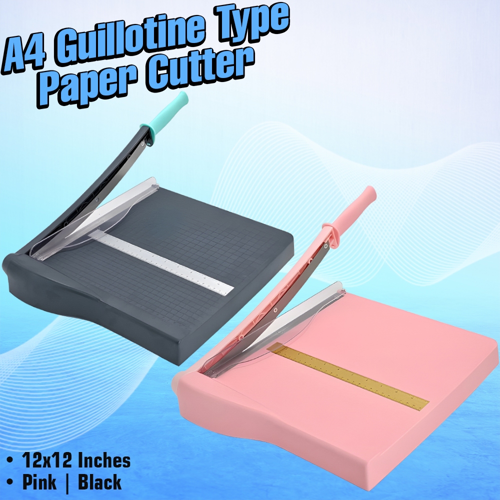 Paper Cutter Guillotine Type 12 Inch Sharp Cutting Blade | Safety Guard ...