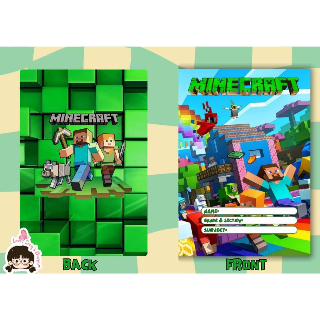 MINECRAFT STAPLED NOTEBOOK WRITING COMPOSITION | Shopee Philippines