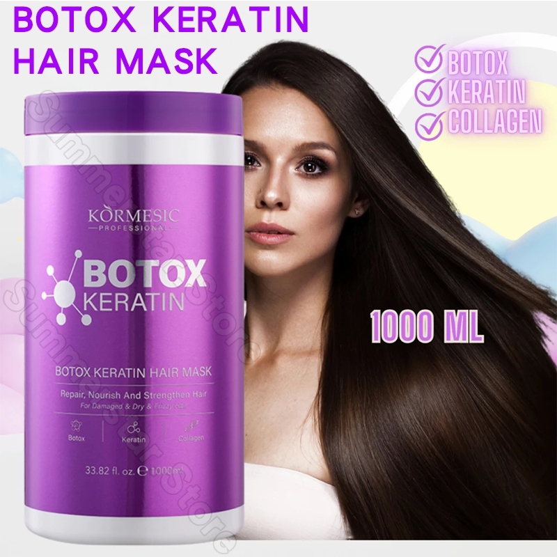 1000ML Botox Keratin Hair Treatment Mask Collagen Hair Organic Repair ...