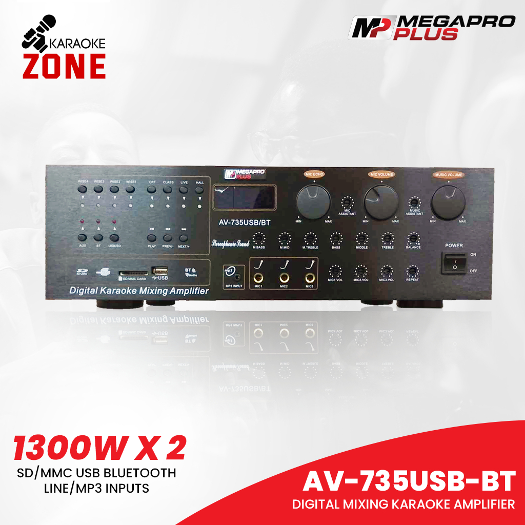 Megapro Plus Amplifier AV-735BT / MegaproPlus AV 735BT | Shopee Philippines