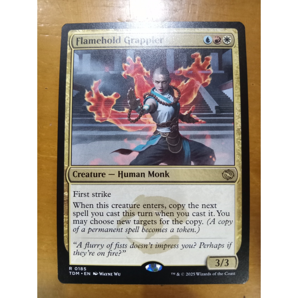 MTG Flamehold Grappler Rare TDM Tarkir Dragonstorm Magic the Gathering ...