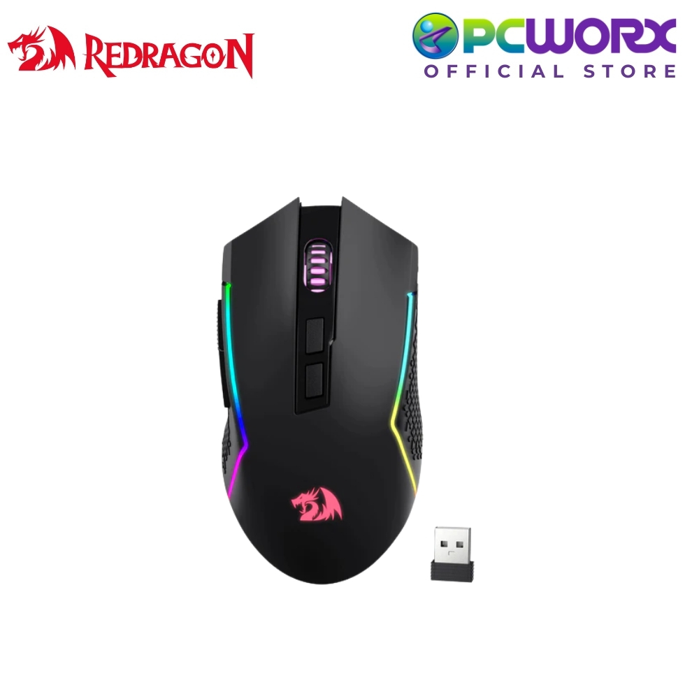 Redragon M693-RGB Trident Gaming Mouse 2.4Ghz Wireless and USB-C Wired ...
