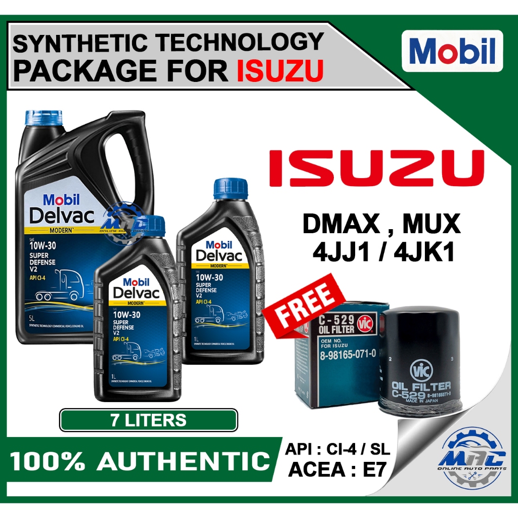 Mobil Delvac Modern 10W30 7 Liters ISUZU DMAX , MUX , D-MAX , MU-X ...