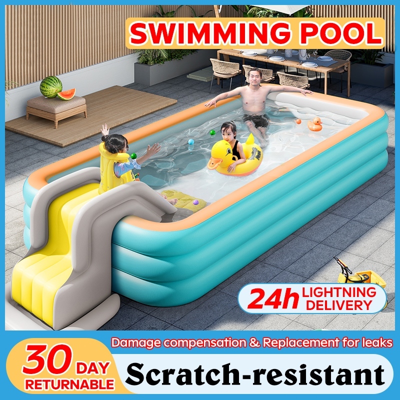 Inflatable Swimming Pool For Adult/Kids Thickened 1.5M/2.5M/5M Multiple ...
