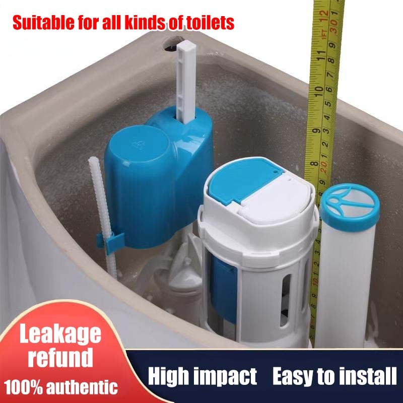 3pcs/Set Toilet Flush Set Fittings Dual Button Flush Valve Toilet Inlet ...