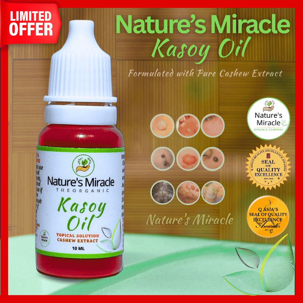 Nature's Miracle Kasoy Oil Herbal Topical Oil Organic Facial Herbal Oil ...