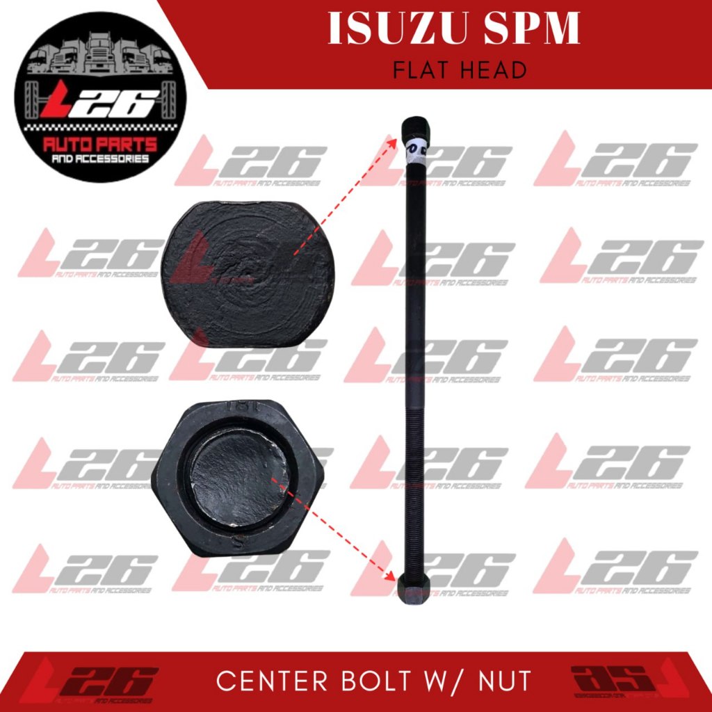 Isuzu SPM CENTER BOLT WITH NUT Flat Head SIZES AVAILABLE 16mmx15mm ...