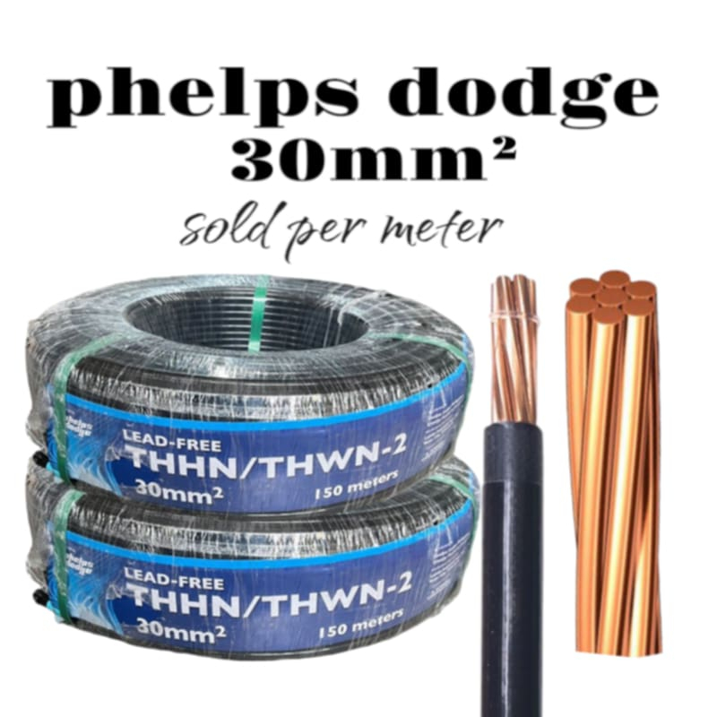 phelps dodge THHN wire #2/7 30mm² stranded wire sold per meter good ...