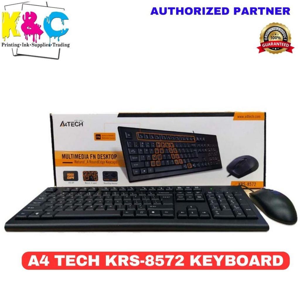 A4TECH KRS-8572 USB Keyboard and Mouse Combo Kit | Shopee Philippines