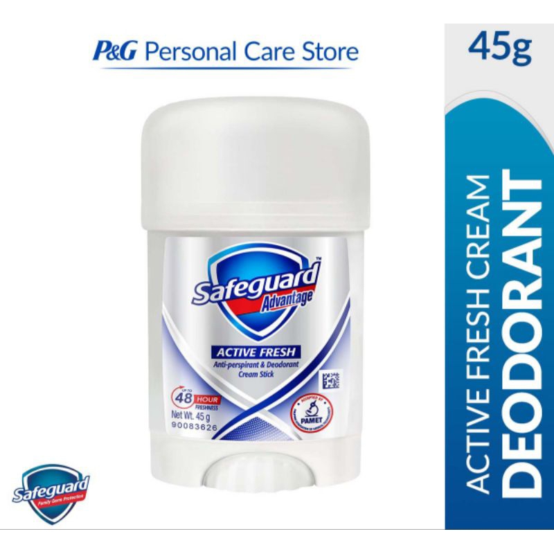 Safeguard Advantage Active Fresh Deodorant Cream Stick | 45g | Shopee ...