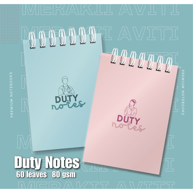 DUTY NOTES FOR MEDICAL STUDENTS / NURSE | A6 | 60 LEAVES | Shopee ...