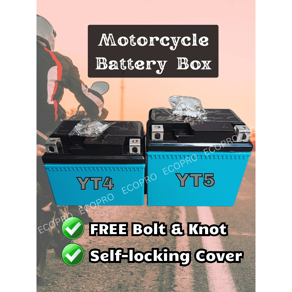 Motorcycle Battery Case YT4 YT5 12N5, DIY Battery Case, LiFepo4 Case ...