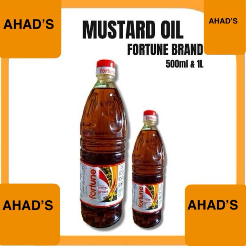 Fortune Mustard Oil 1Liter & 500ml | Shopee Philippines