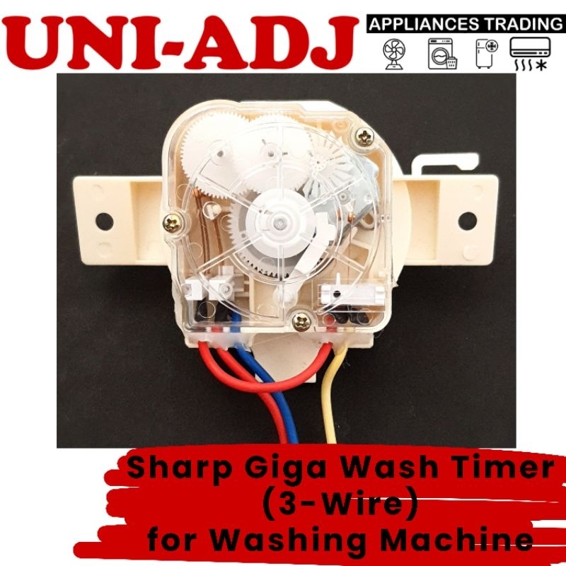 Sharp Giga Wash Timer (3-Wire) for Washing Machine (Original) Spare Parts Only | Shopee Philippines