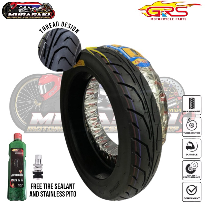 WHOLESALE GRS MOTORCYCLE TUBELESS TIRE WITH FREE SEALANT AND TUBELESS ...