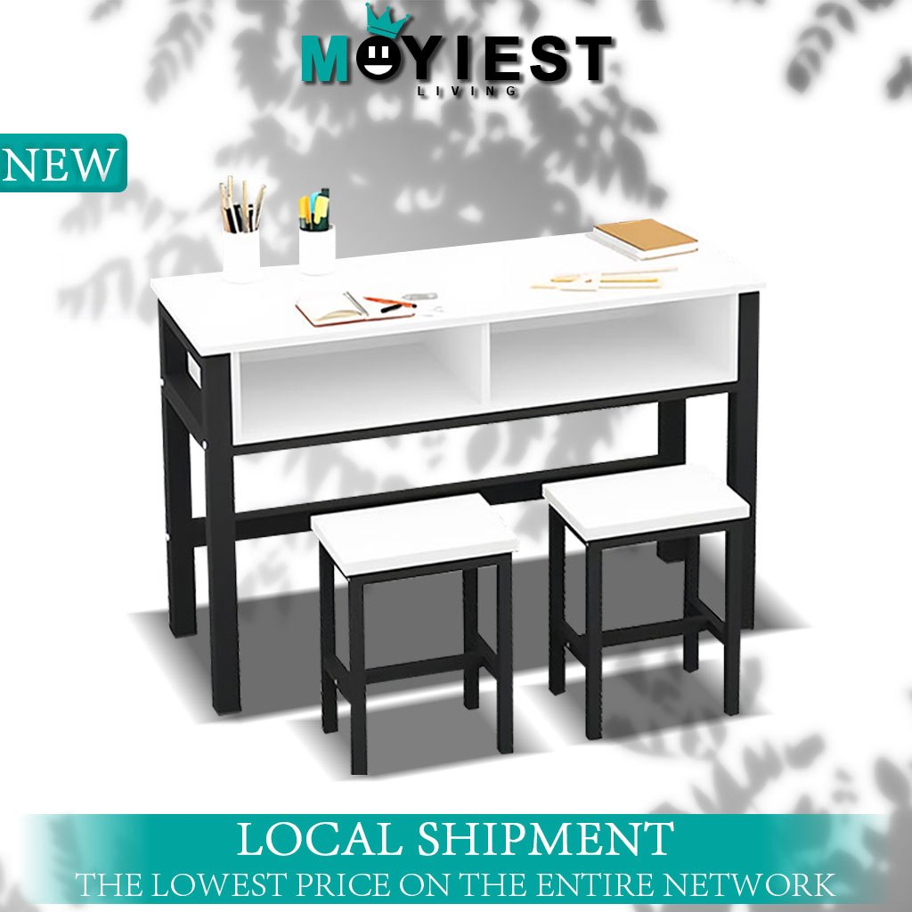 MOYIEST Study desk and chair combination: 1 table, 2 chairs, dining ...