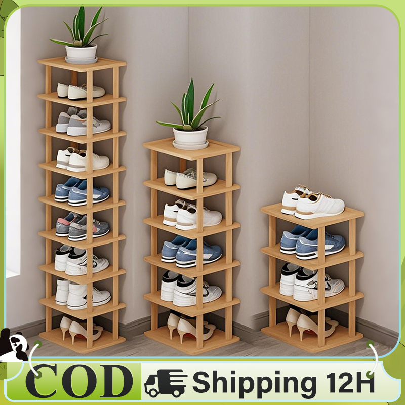 Woodland Bamboo Multi - tier Shoe Rack Simple Storage Rack Shoe Cabinet ...