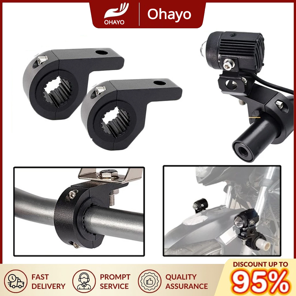 30mm Motorcycle Spotlight Fog Light Mount Brackets Spotlight Bracket ...
