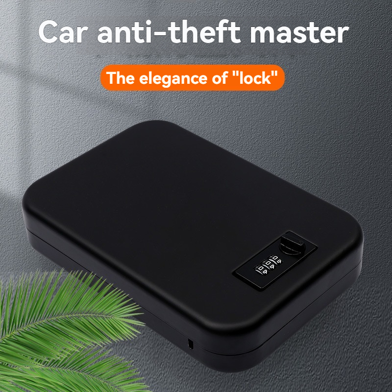 【Ship in 1 day】password portable car safe box for money and documents ...