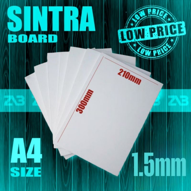 10pcs Sintra Board 1.5mm Rigid A4/A3 Size | Shopee Philippines