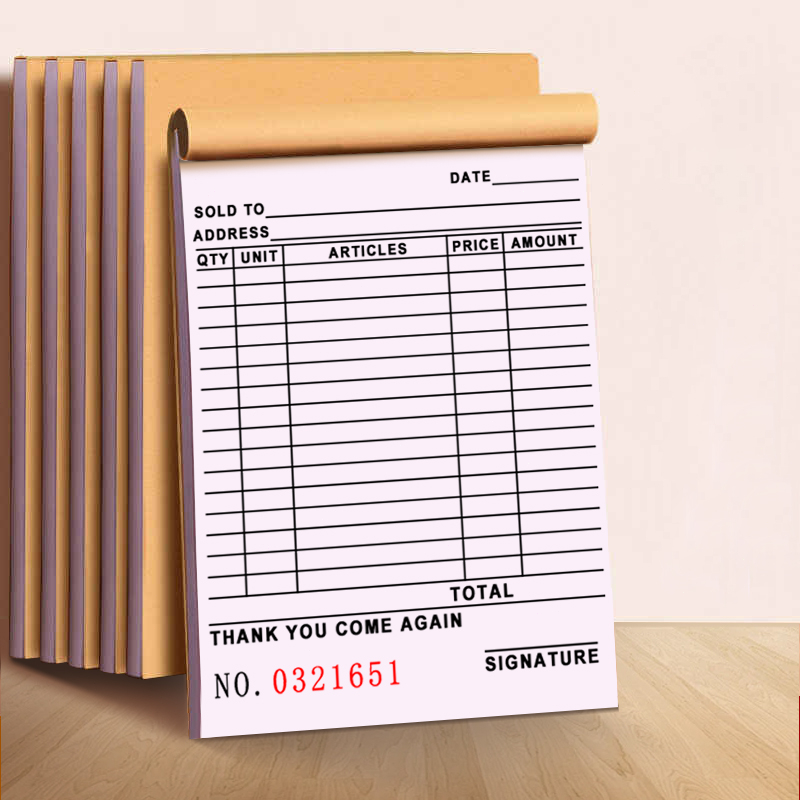 Order receipt delivery note delivery receipt temporary receipt resin ...