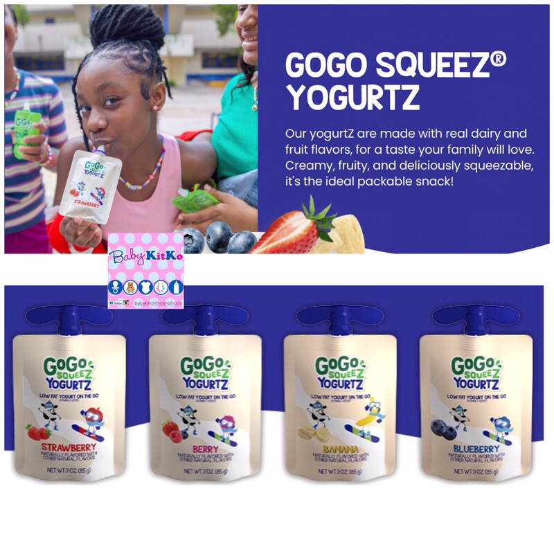 GoGo squeeZ yogurtZ Kids Yogurt Snacks Made from Real Yogurt & Fruit ...