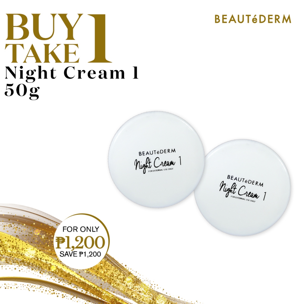 Beautederm Night Cream 1 50g (Whitening) Promo Buy 1 Take 1 | Shopee ...