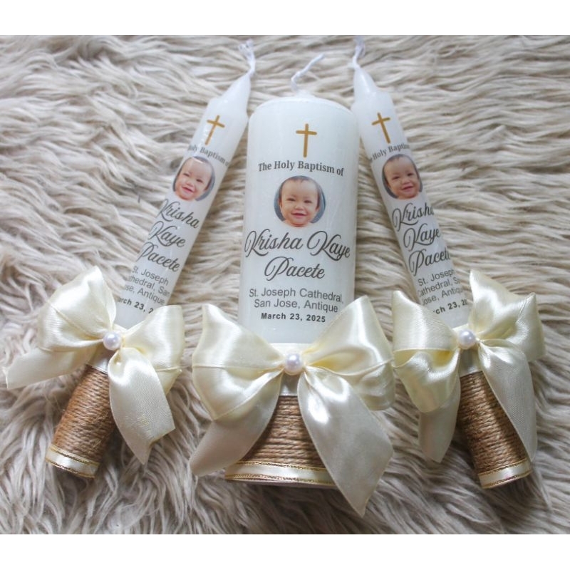 PARENT /MAIN Candle for Dedication or christening (free layout) CANDLE ...