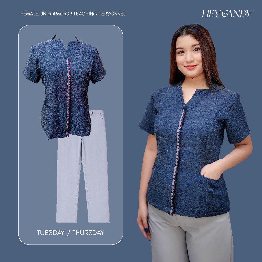 RTW Teachers Uniform for Tuesday Thursday DepEd 2025 for Female Personnel (Ready to Wear ...