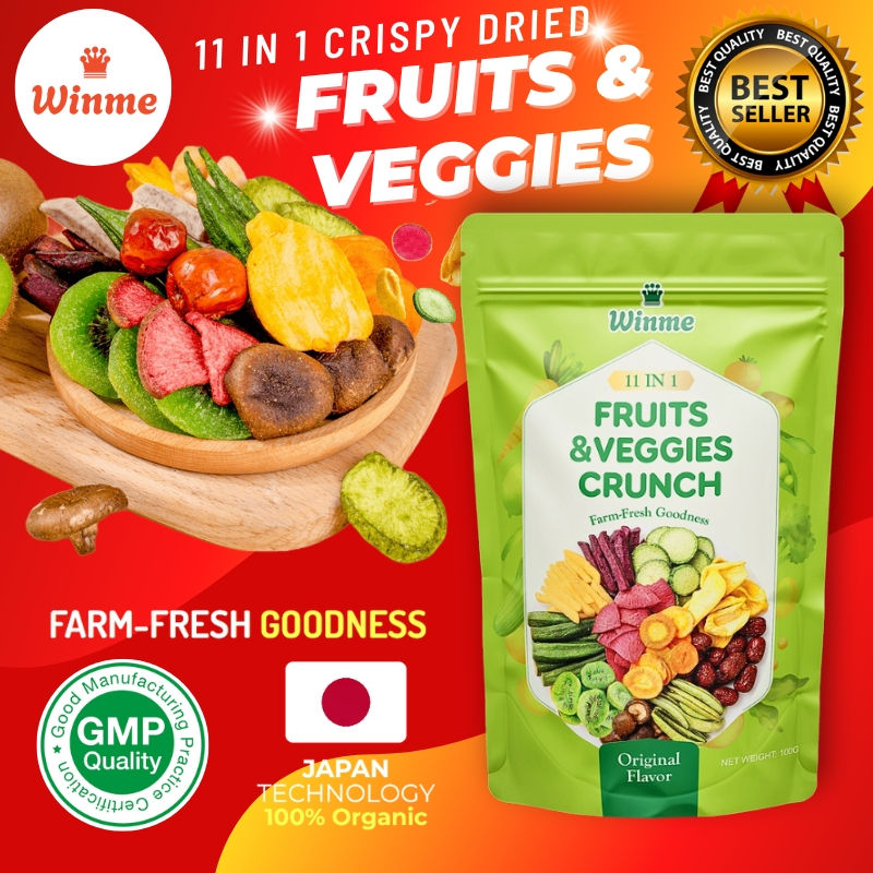 Winme Dried Mixed Fruits And Vegetable Crisp Assorted Snack 11 in 1 ...