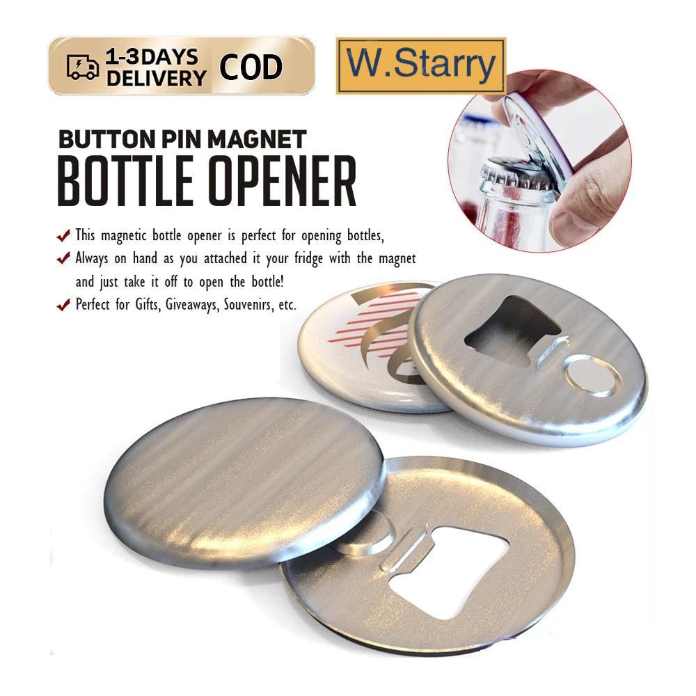 44MM 58MM Button Pin Magnet Refrigerator Button Pin Bottle Cap Opener ...