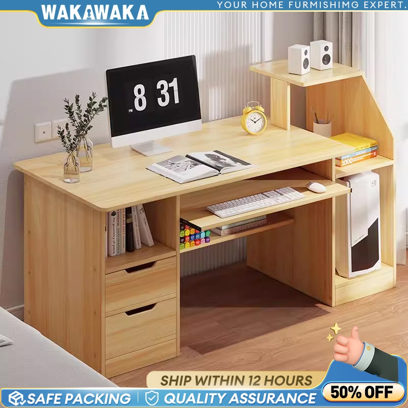 Computer Table with Shelf Study Table Game Table Writing Desk Home ...