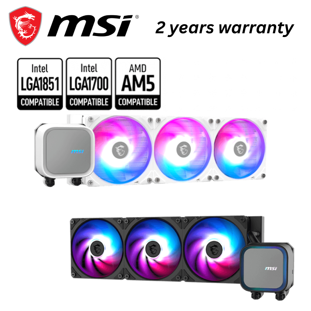 MSI CPU Cooler Fan MAG Coreliquid A13 360 Liquid Cooling 360mm Rifle ...
