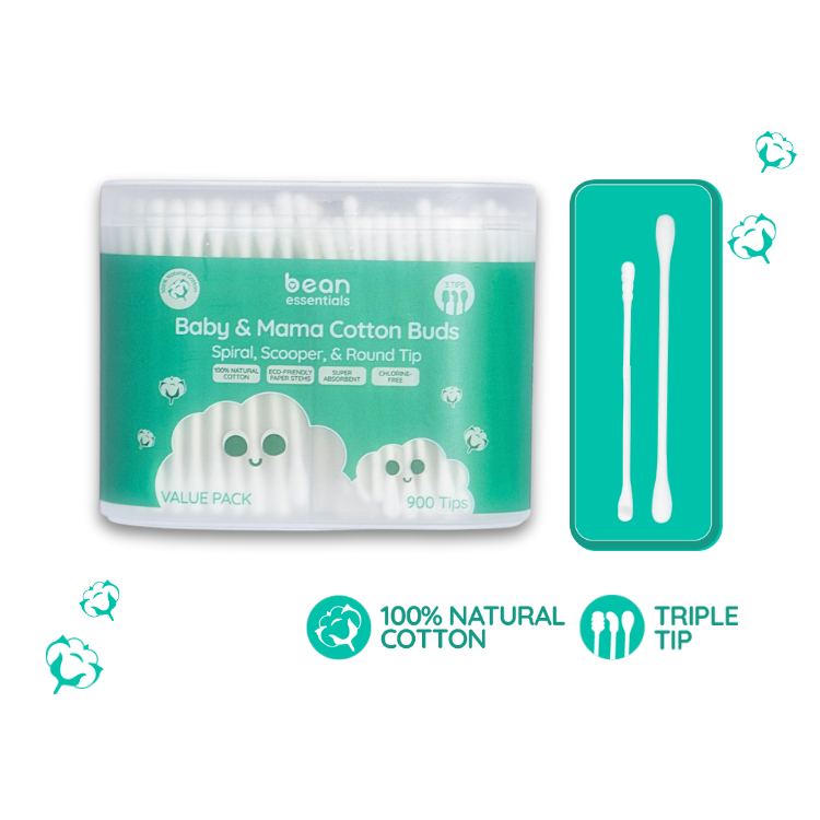 bean Family Value Pack Triple-Tip Cotton buds - Spiral + Scooper ...