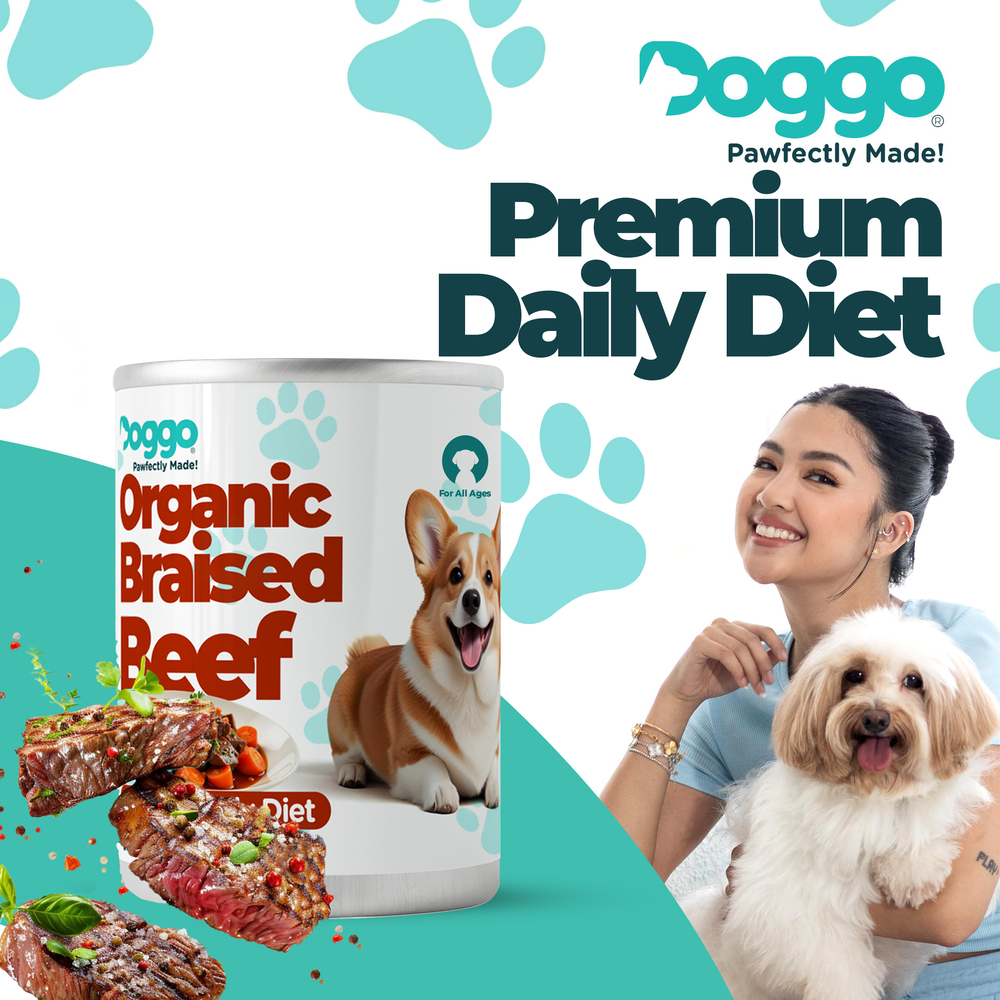 Doggo Organic Braised Beef Canned Dog Food (430g) | Shopee Philippines