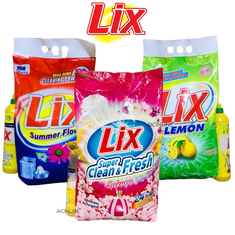 Lix Powder Detergent 5Kg (with Free Dishwashing Liquid) | Shopee ...