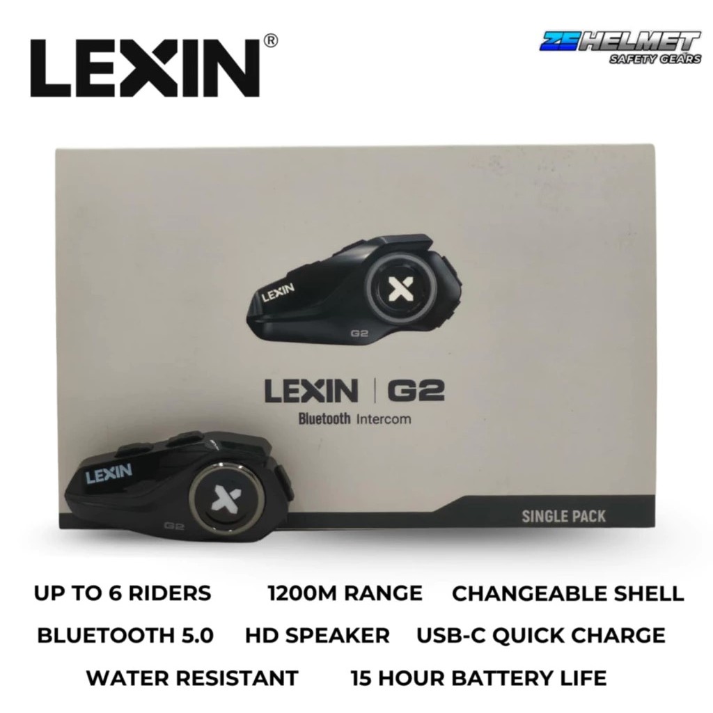 LEXIN G2 BLUETOOTH HELMET INTERCOM | Shopee Philippines